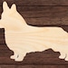 Pembroke Welsh Corgi 002 Wooden Shape Cutout for Crafting | Etsy