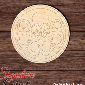 Hydra 001 - Paint by Line Unfinished Cutout for Crafting, Home & Room ...