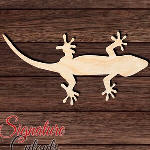 Gecko 002 Wooden Shape Cutout for Crafting, Home & Room Décor, and ...