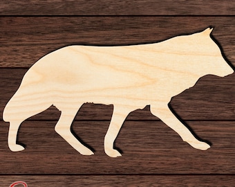 Wood Wolf Shape Cutout Blank Wood Wolf Wolf Cutout Wolf - Etsy