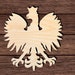 Poland Eagle Wooden Shape Cutout for Crafting, Home & Room Decor, and ...