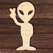 Alien 003 Unfinished Wooden Cutout for Crafting, Home & Room Décor, and ...
