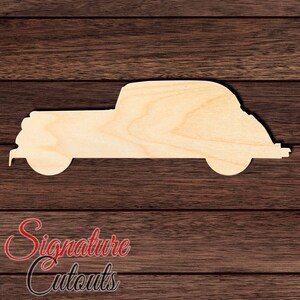 Classic Car 006 Unfinished Wooden Cutout for Crafting, Home & Room ...