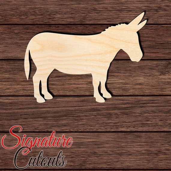 Donkey 002 Unfinished Wooden Cutout for Crafting Home & Room - Etsy