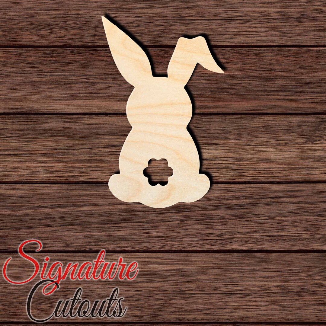Rabbit Bunny 019 Wooden Shape Cutout for Crafting, Home & Room Décor ...
