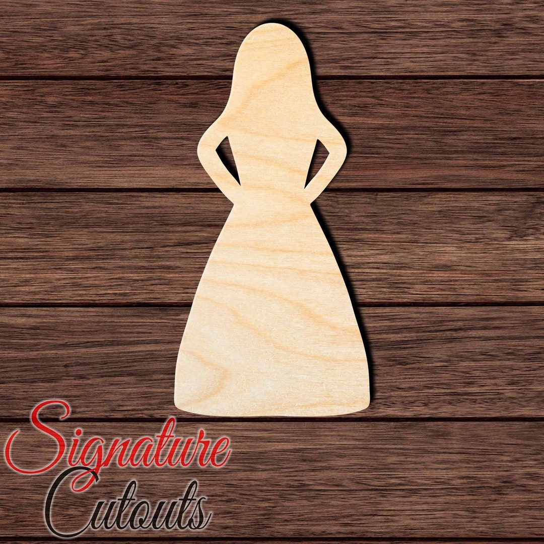 Female Figure 001 Wooden Cutout for Crafting, Home & Room Décor, and ...