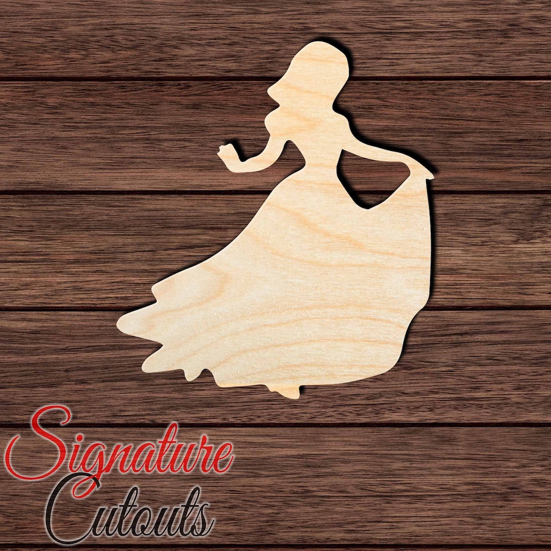 Princess 026 Wooden Shape Cutout for Crafting, Home & Room Décor, and ...