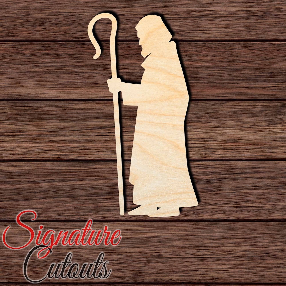 Shepherd 001 Wooden Shape Cutout for Crafting, Home & Room Décor, and ...