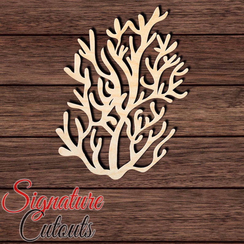 Coral Reef 004 Unfinished Wooden Cutout for Crafting Home & - Etsy