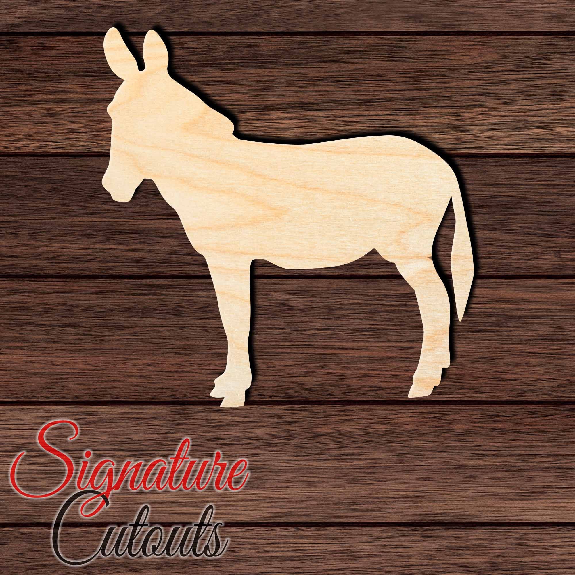 Donkey 001 Wooden Shape Cutout for Crafting Home & Room - Etsy