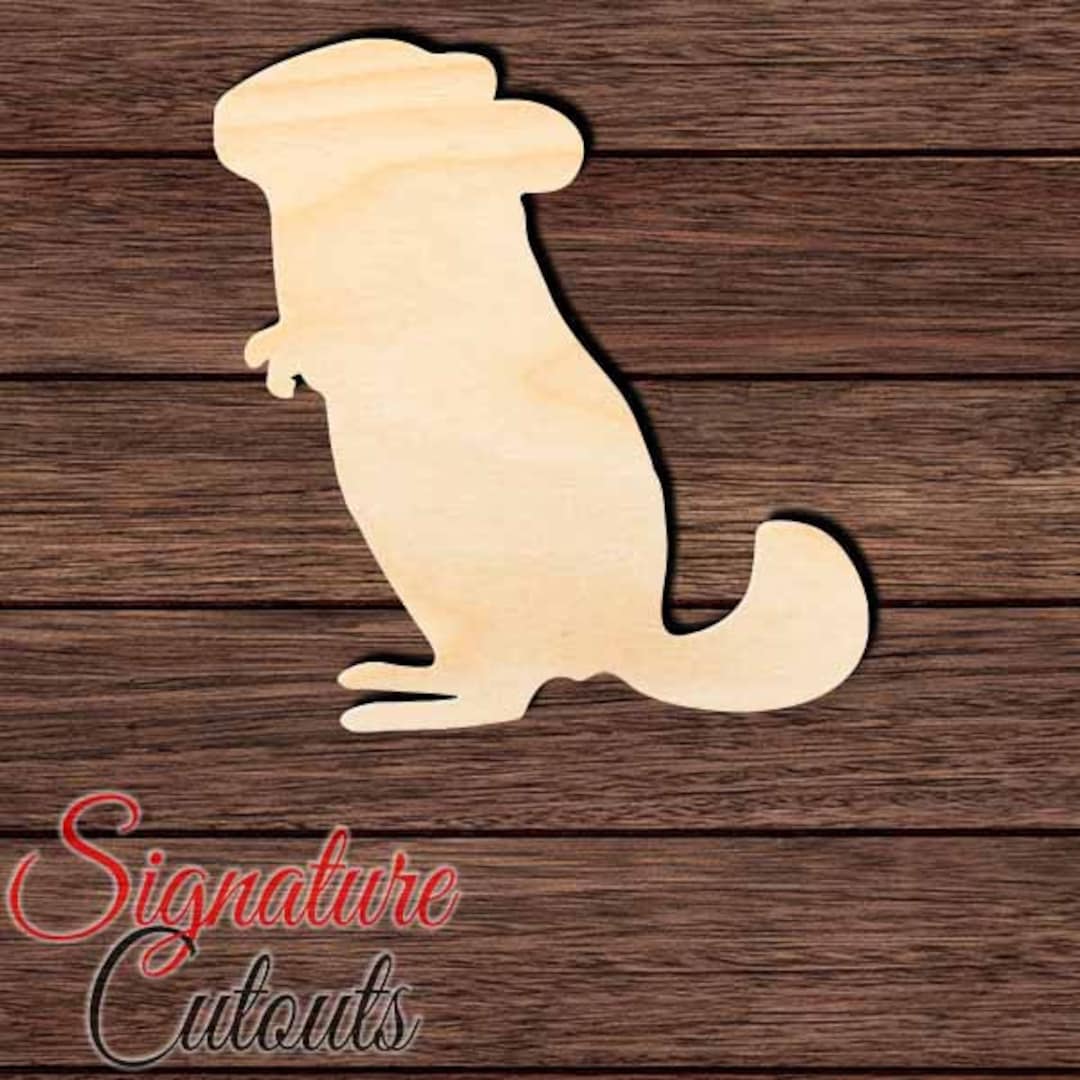 Chinchilla 014 Wooden Shape Cutout for Crafting, Home & Room Décor, and ...