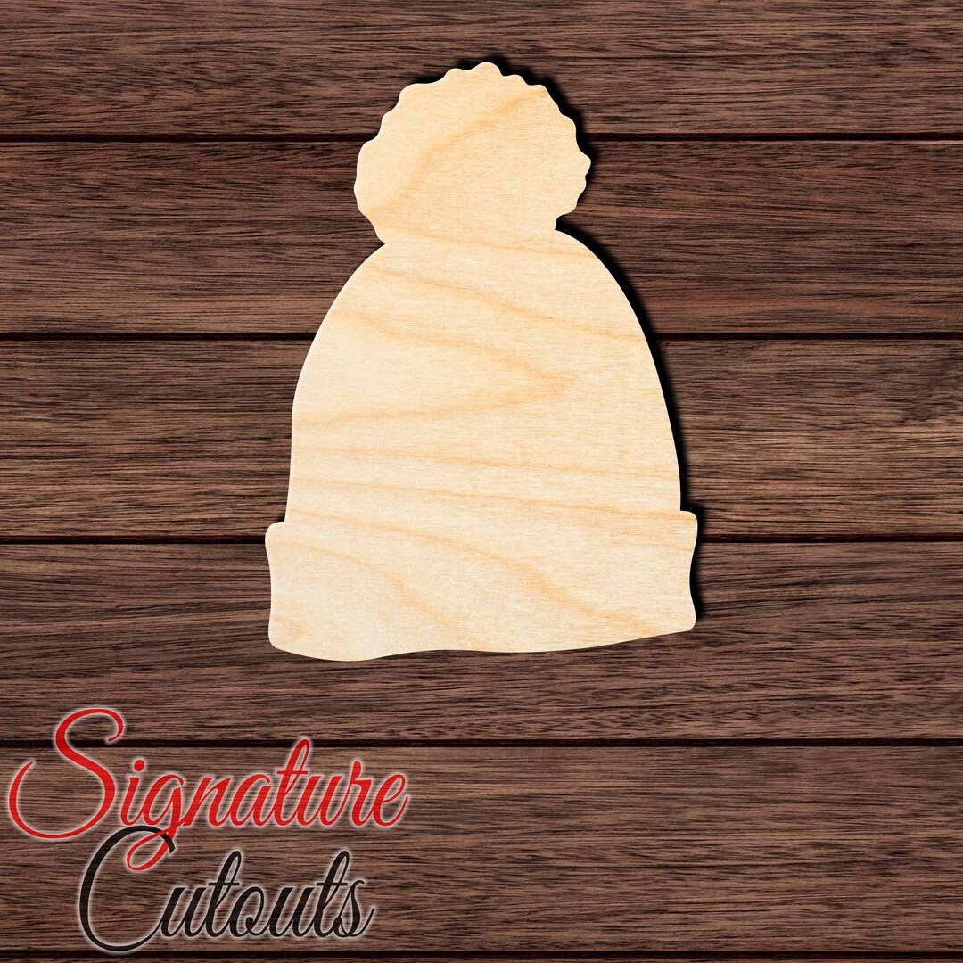 Beanie 001 Wooden Shape Cutout for Crafting, Home & Room Décor, and ...