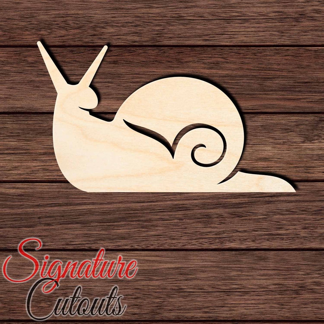 Snail 004 Unfinished Wooden Cutout for Crafting, Home & Room Décor, and ...
