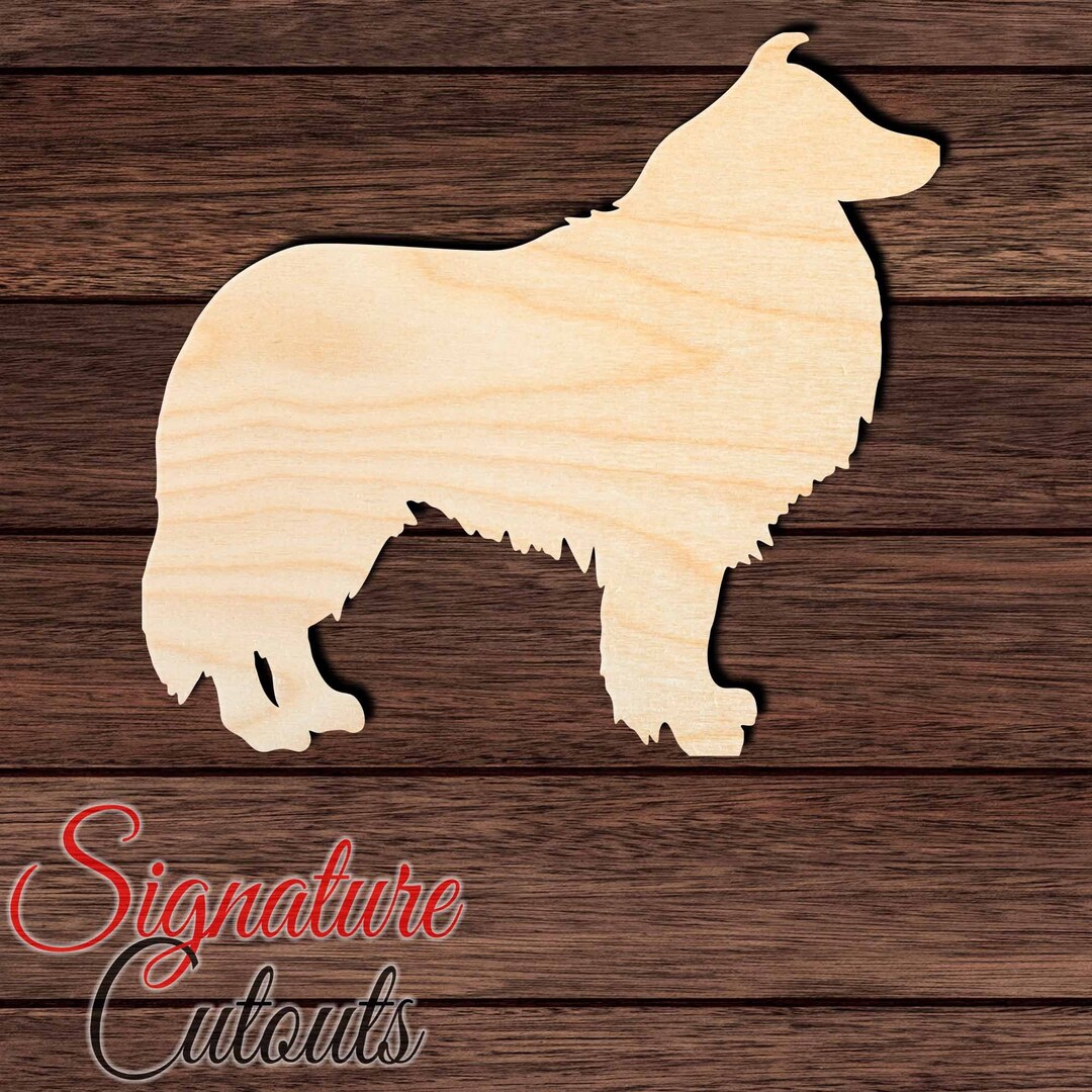 Shetland Sheepdog Shape Cutout for Crafting, Home & Room Décor, and ...