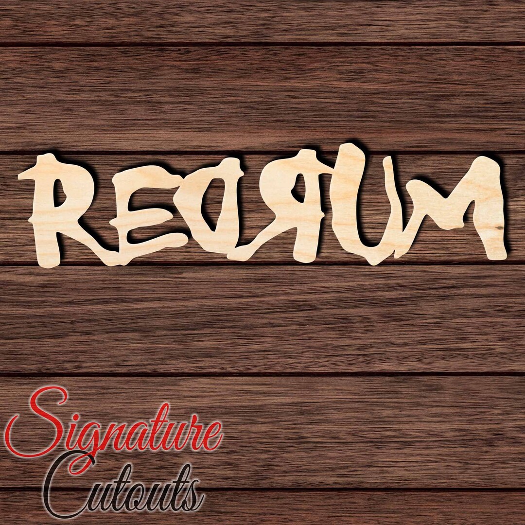 REDRUM Shape Cutout for Crafting, Home & Room Décor, and Other DIY ...