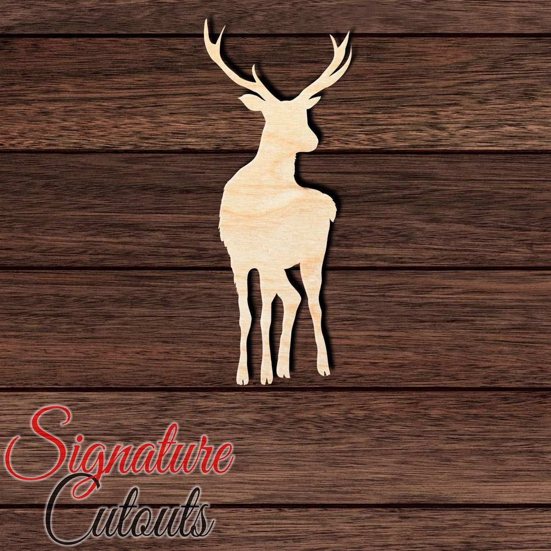 Deer 007 Wooden HQ Cutout for Crafting, Home & Room Décor, and Other ...