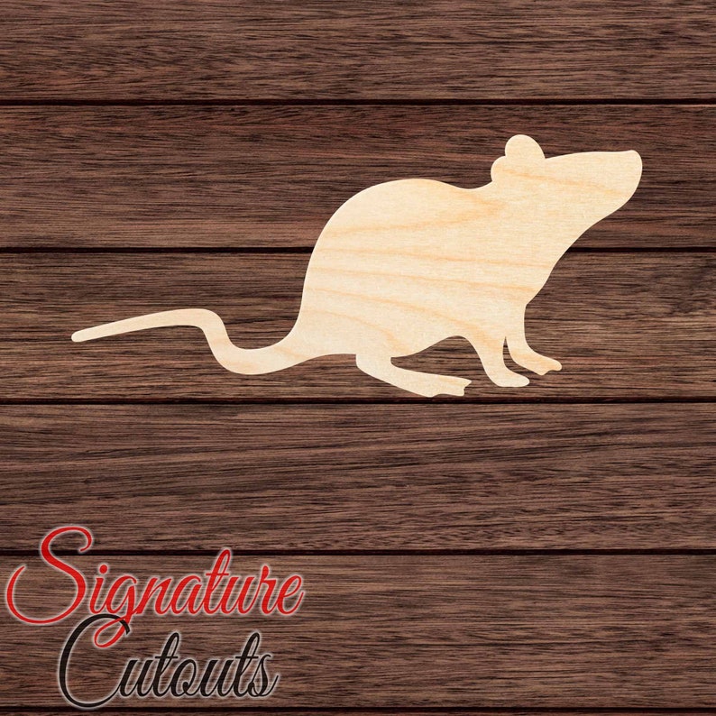 Rat 002 Wooden Shape Cutout for Crafting, Home & Room Décor, and Other ...