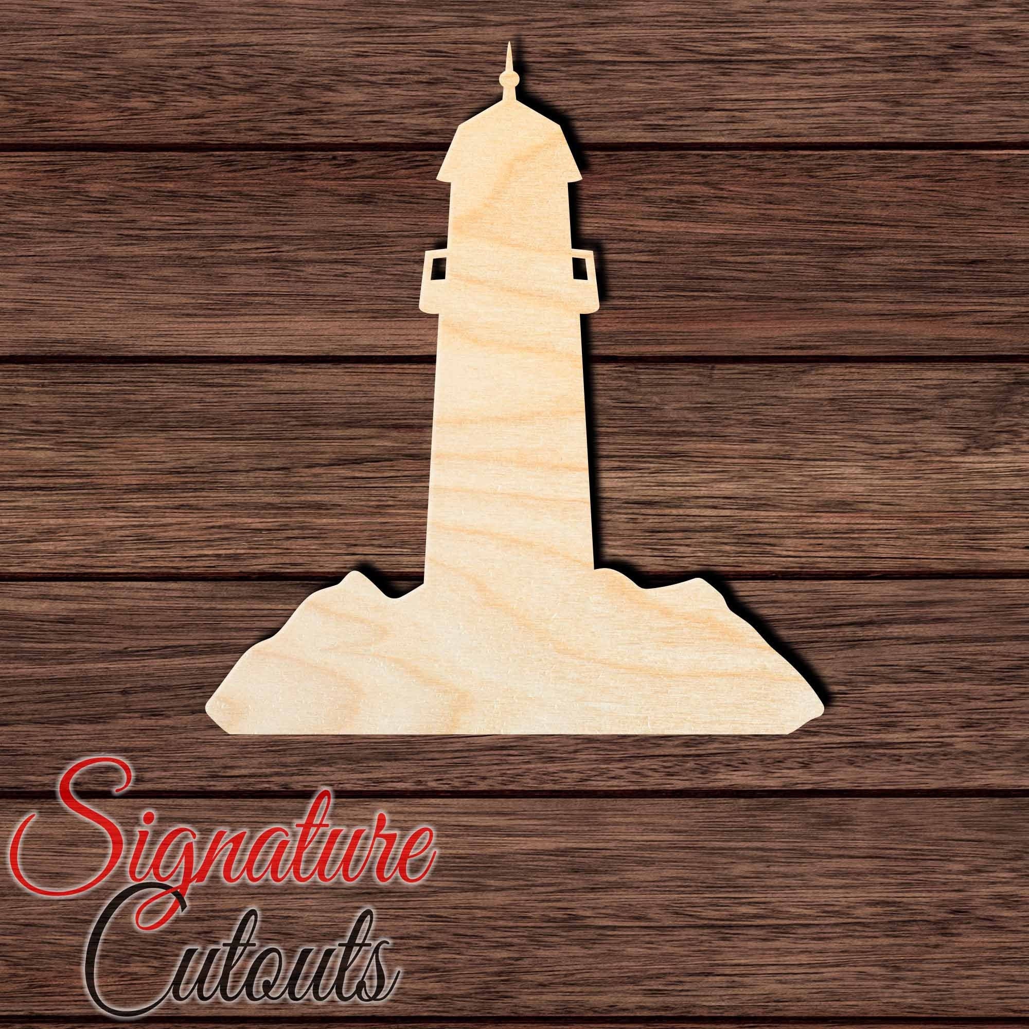 Lighthouse 004 Symbol Wooden Shape Cutout for Crafting, Home & Room ...