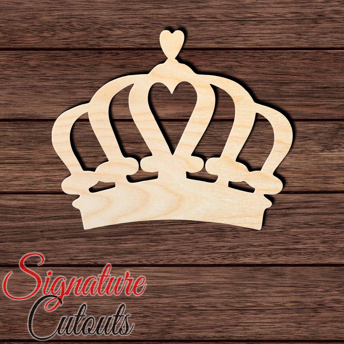 Crown 004 Wooden Shape Cutout for Crafting, Home & Room Décor, and ...