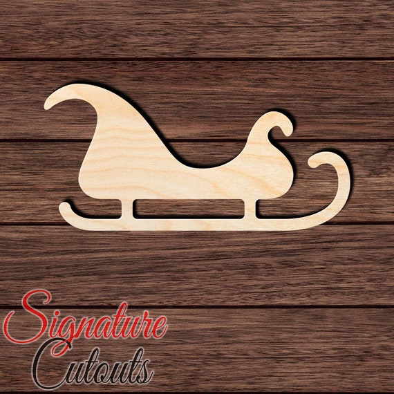 Santa Sleigh 001 Wooden Shape Cutout for Crafting Home & Room | Etsy