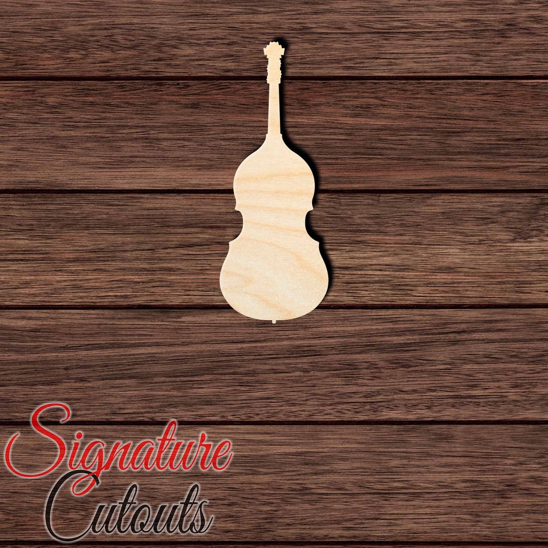 Cello 001 Symbol Wooden Shape Cutout for Crafting, Home & Room Décor ...