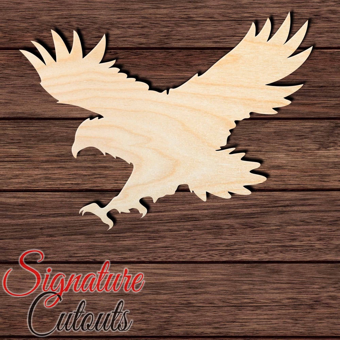 Eagle 005 Wooden Shape Cutout for Crafting, Home & Room Décor, and ...