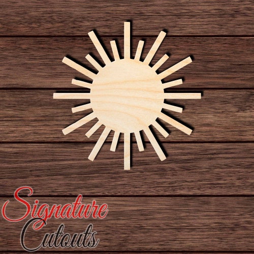 Sun 003 Unfinished Wooden Cutout for Crafting Home & Room - Etsy