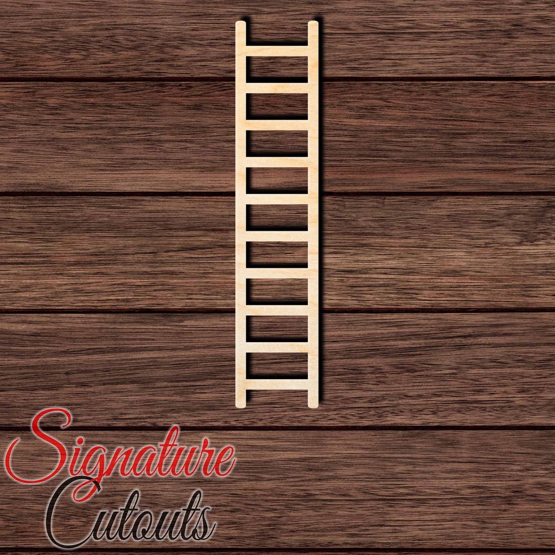 Ladder 001 Unfinished Wooden Cutout for Crafting, Home & Room Décor ...