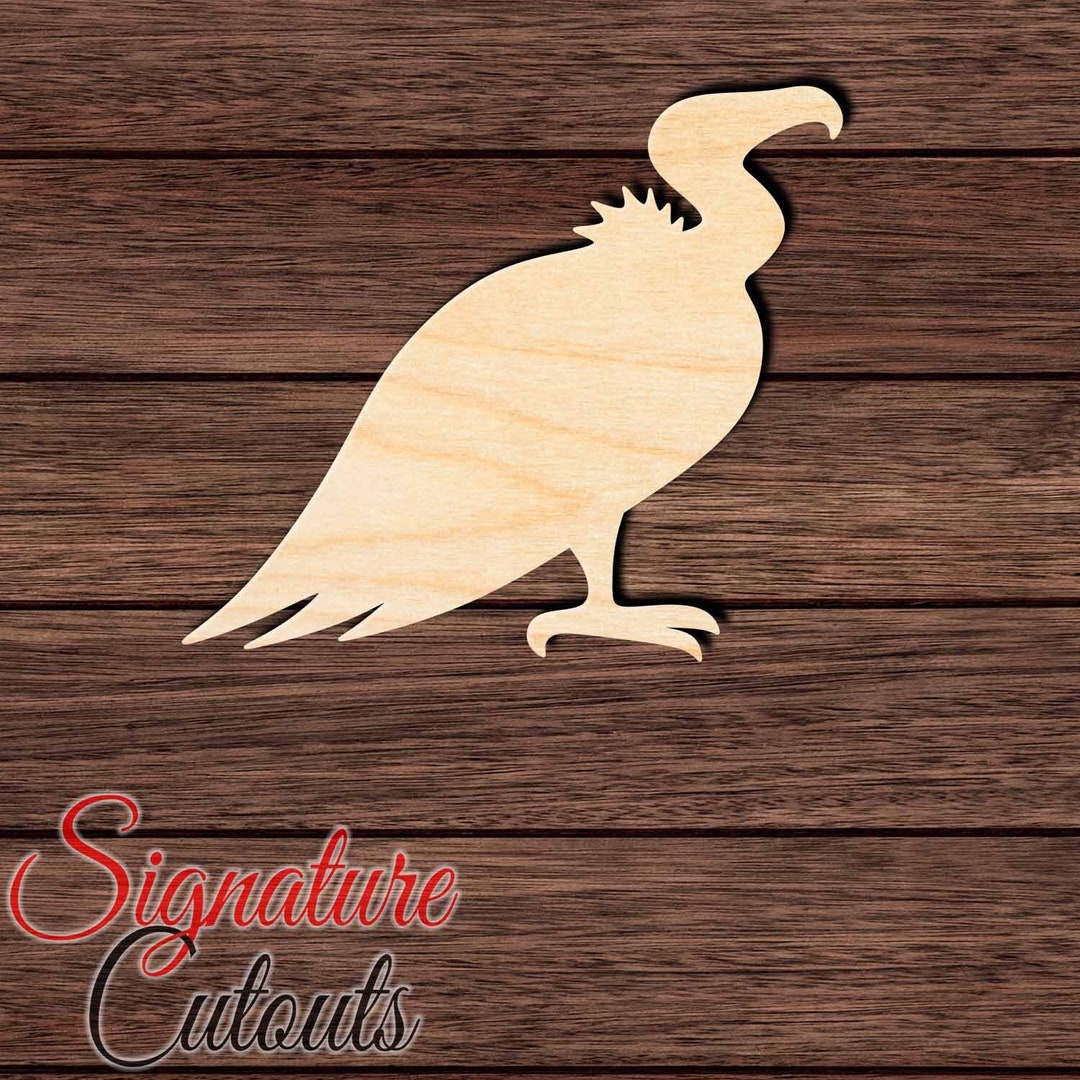Vulture 001 Shape Cutout in Wood for Crafting, Home & Room Décor, and ...