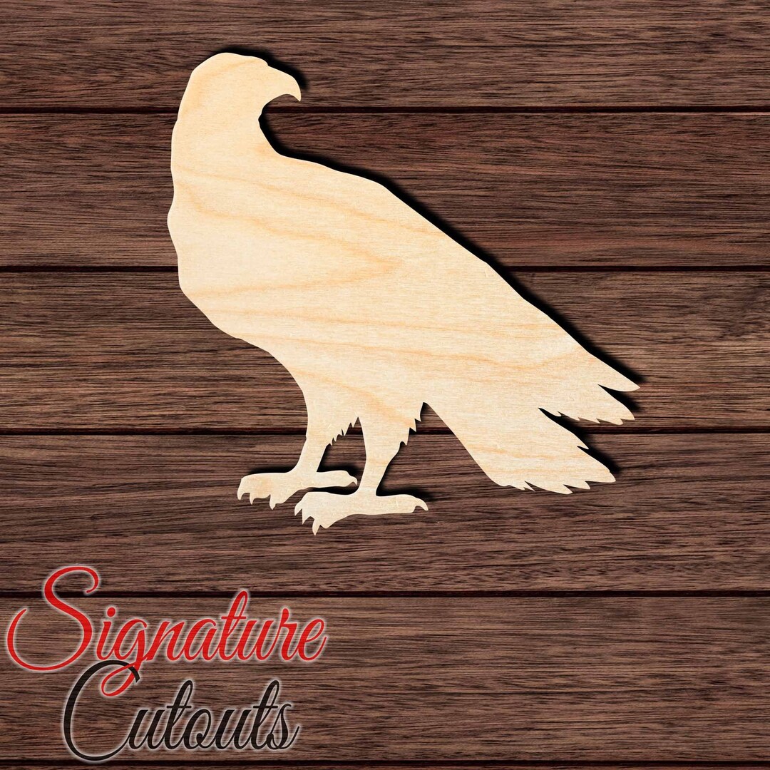 Eagle 009 Wooden Shape Cutout for Crafting, Home & Room Décor, and ...