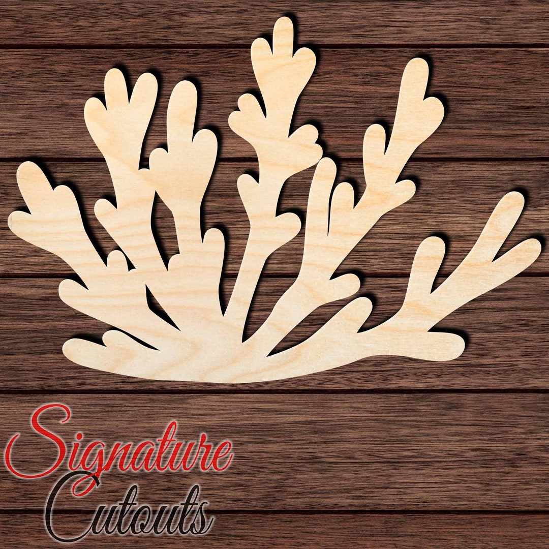 Coral Reef 008 Wooden Shape Cutout for Crafting, Home & Room Décor, and ...