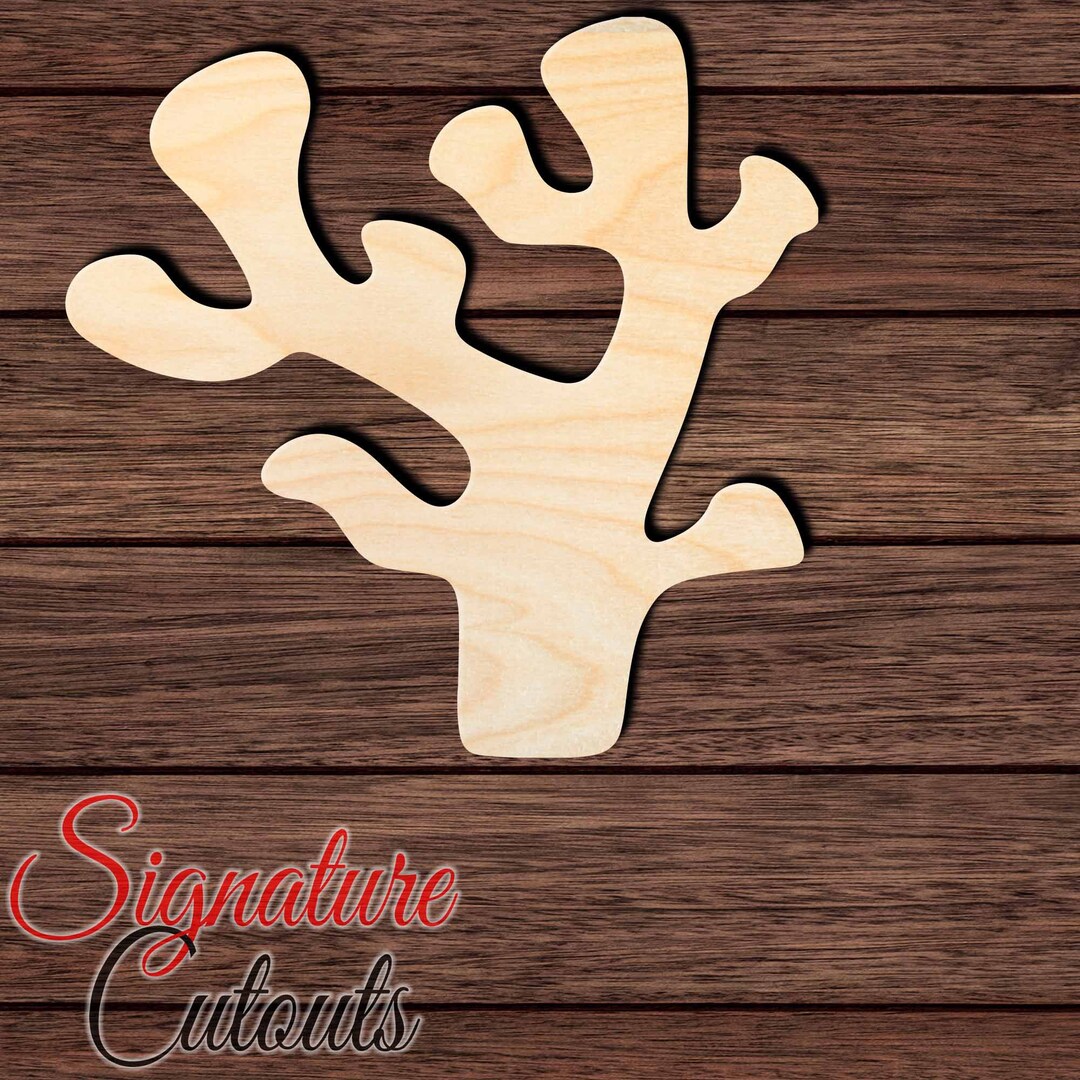Coral Reef 007 Wooden Shape Cutout for Crafting, Home & Room Décor, and ...