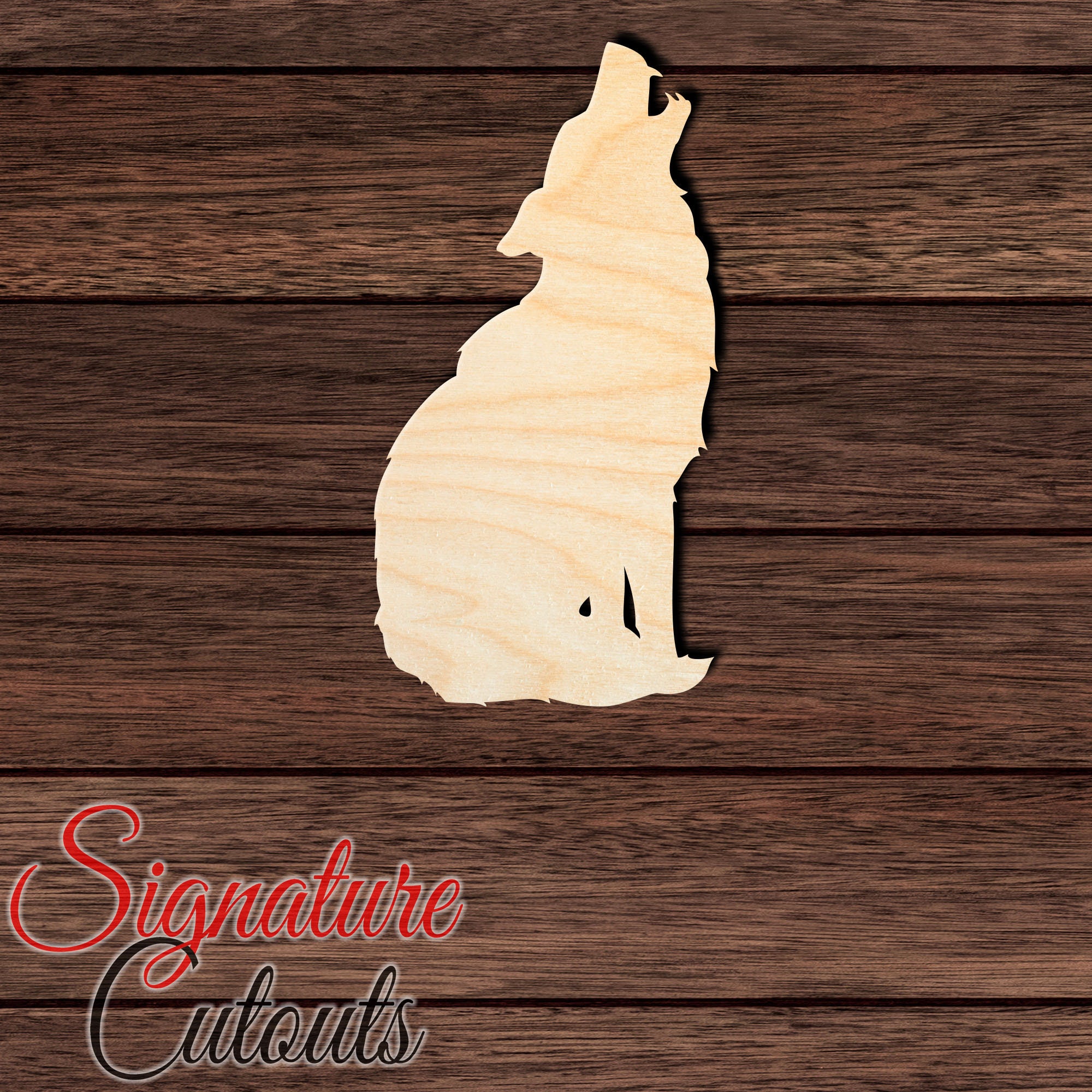 Coyote 001 Wooden Shape Cutout for Crafting, Home & Room Décor, and ...