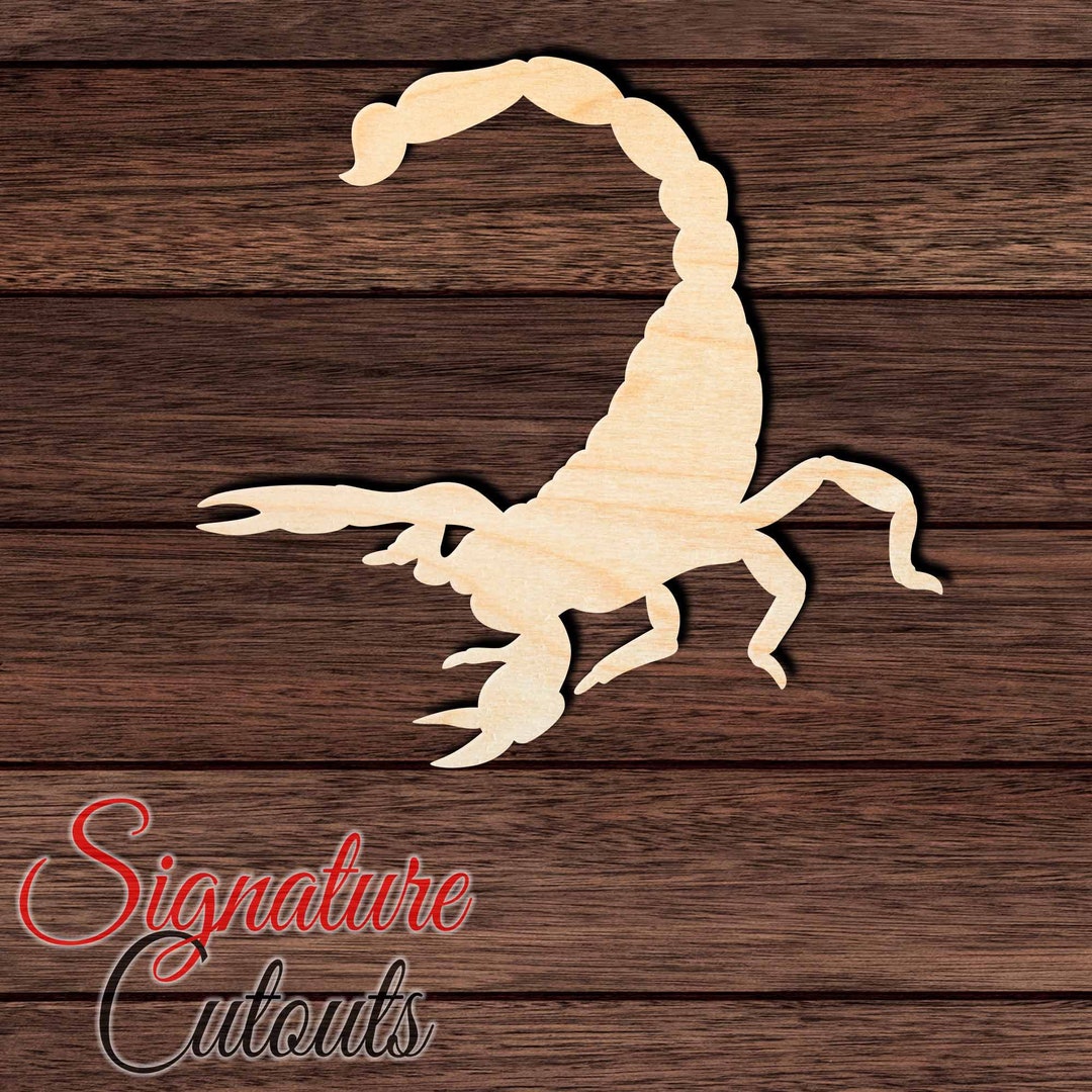 Scorpion 002 Unfinished Wooden Cutout for Crafting, Home & Room Décor ...