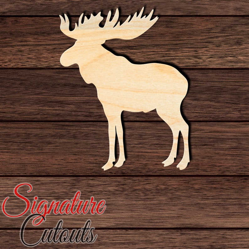 Moose 002 Wooden Shape Cutout for Crafting, Home & Room Décor, and ...