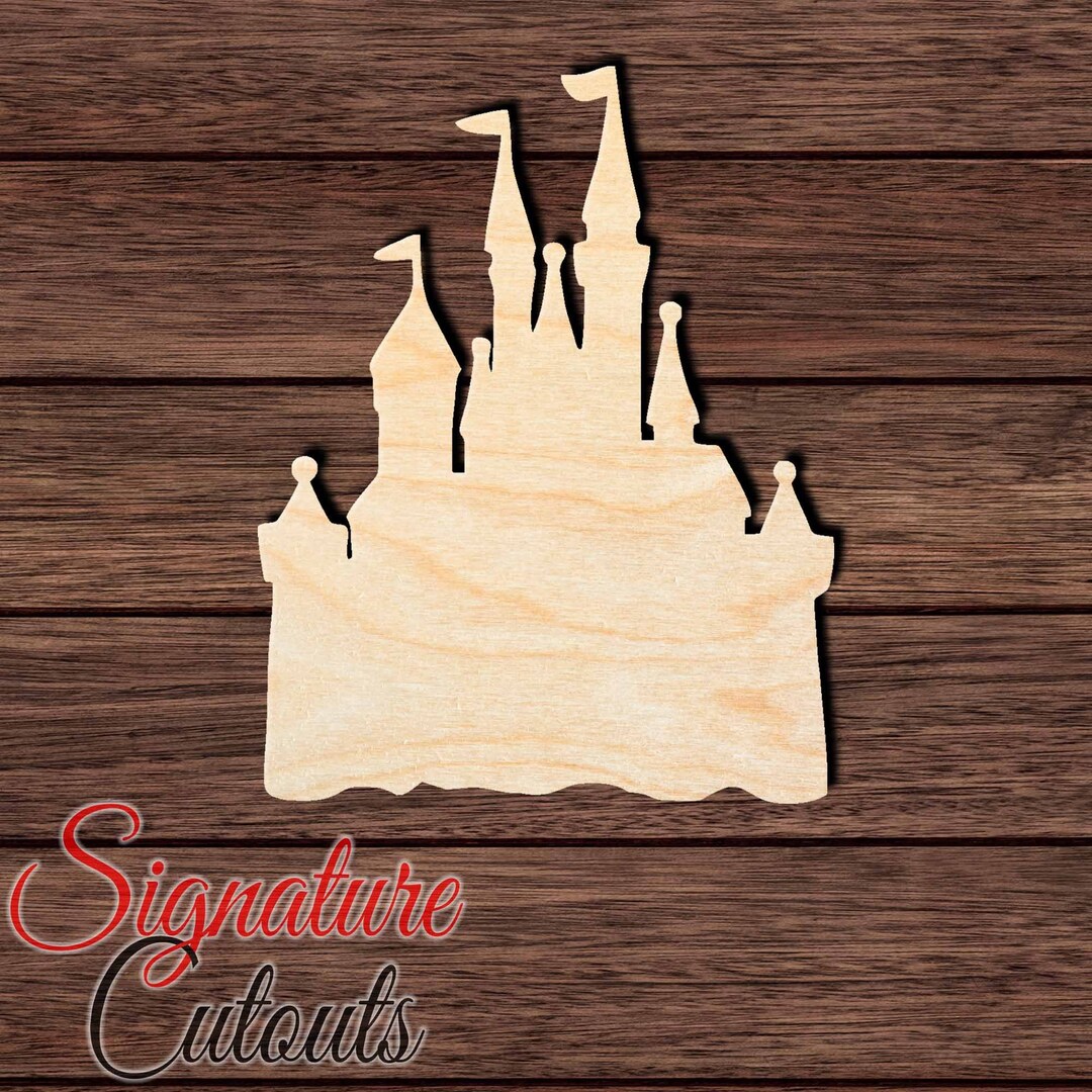 Castle 012 Wooden Shape Cutout for Crafting, Home & Room Décor, and ...