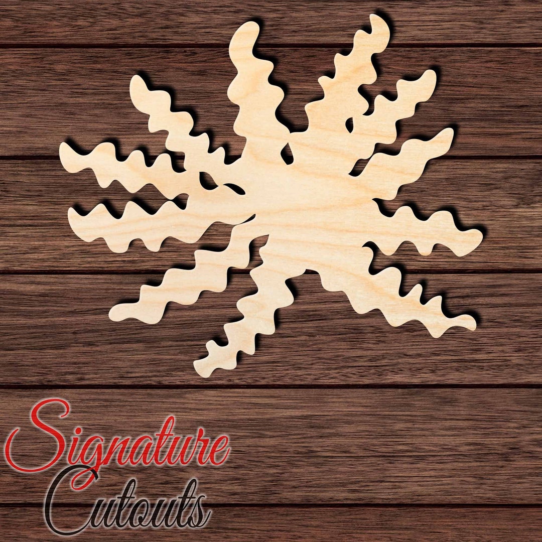 Seaweed 007 Shape Cutout for Crafting, Home & Room Décor, and Other DIY ...