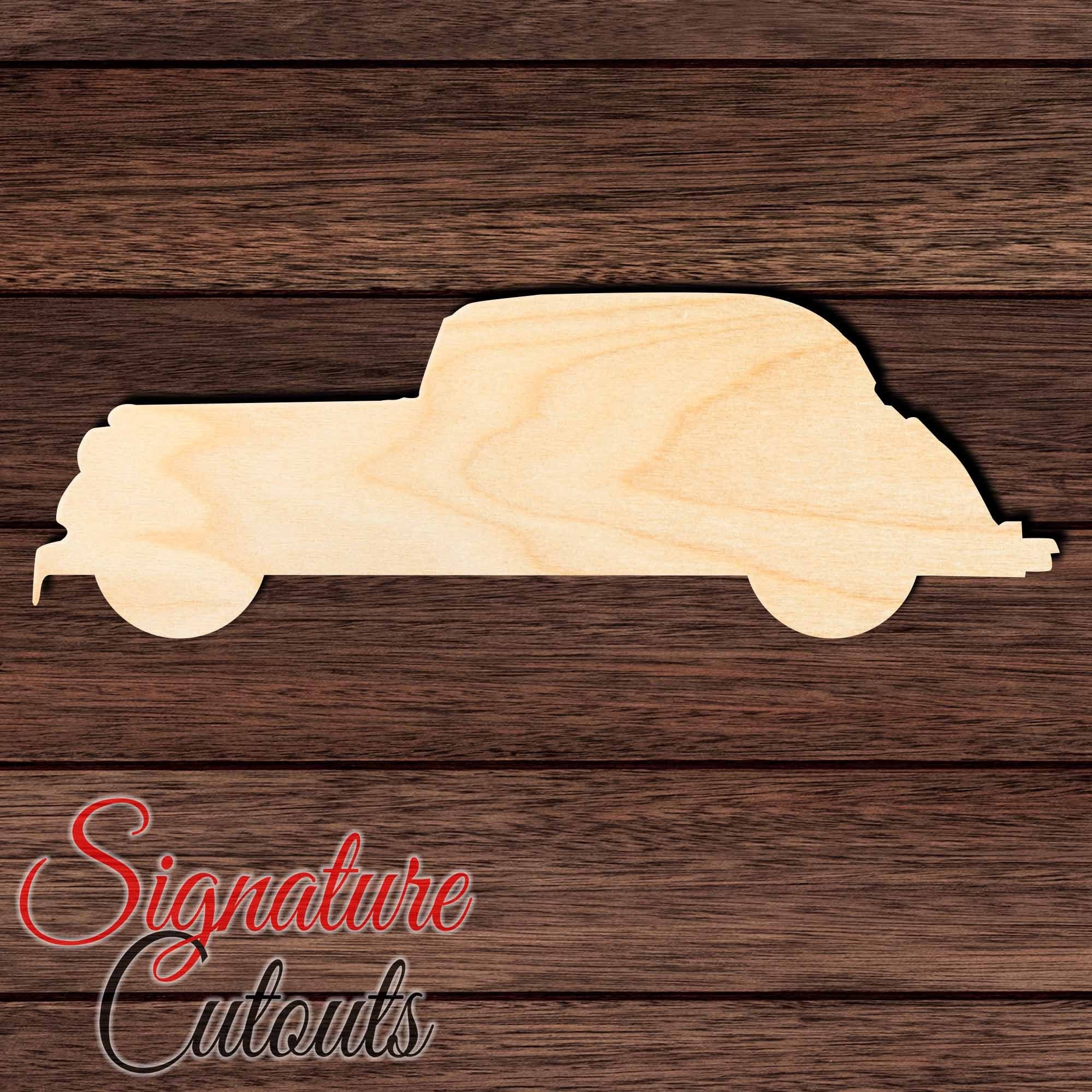 Classic Car 006 Unfinished Wooden Cutout for Crafting Home & - Etsy
