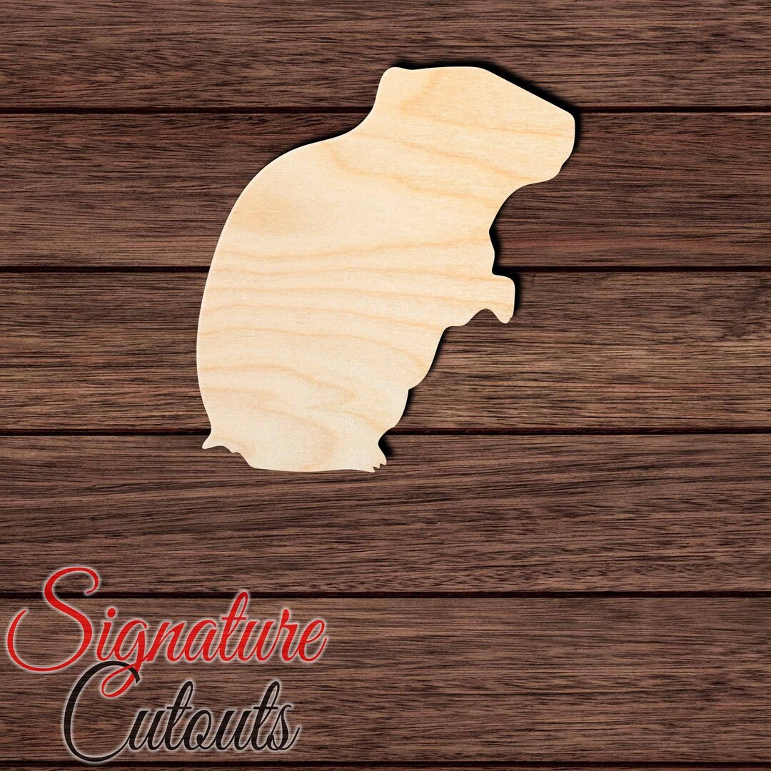 Hamster 001 Wooden Shape Cutout for Crafting, Home & Room Décor, and ...