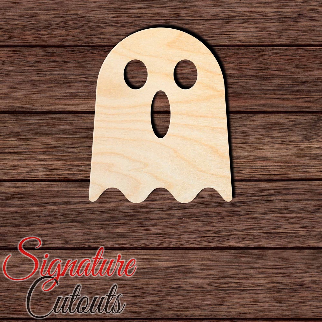 Ghost 001 Wooden Shape Cutout for Crafting, Home & Room Décor, and ...