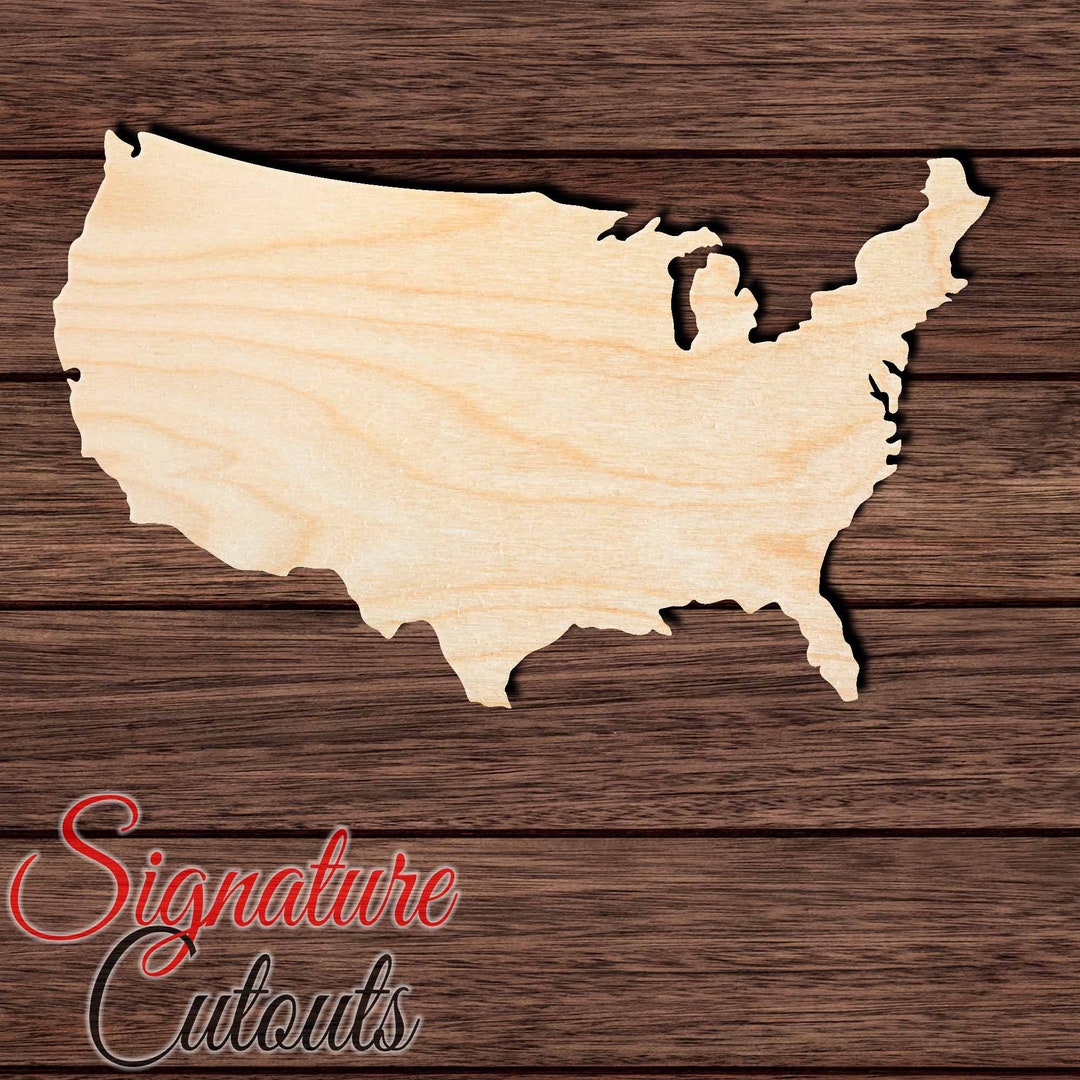 United States Cutout for Crafting, Home & Room Décor, and Other DIY ...