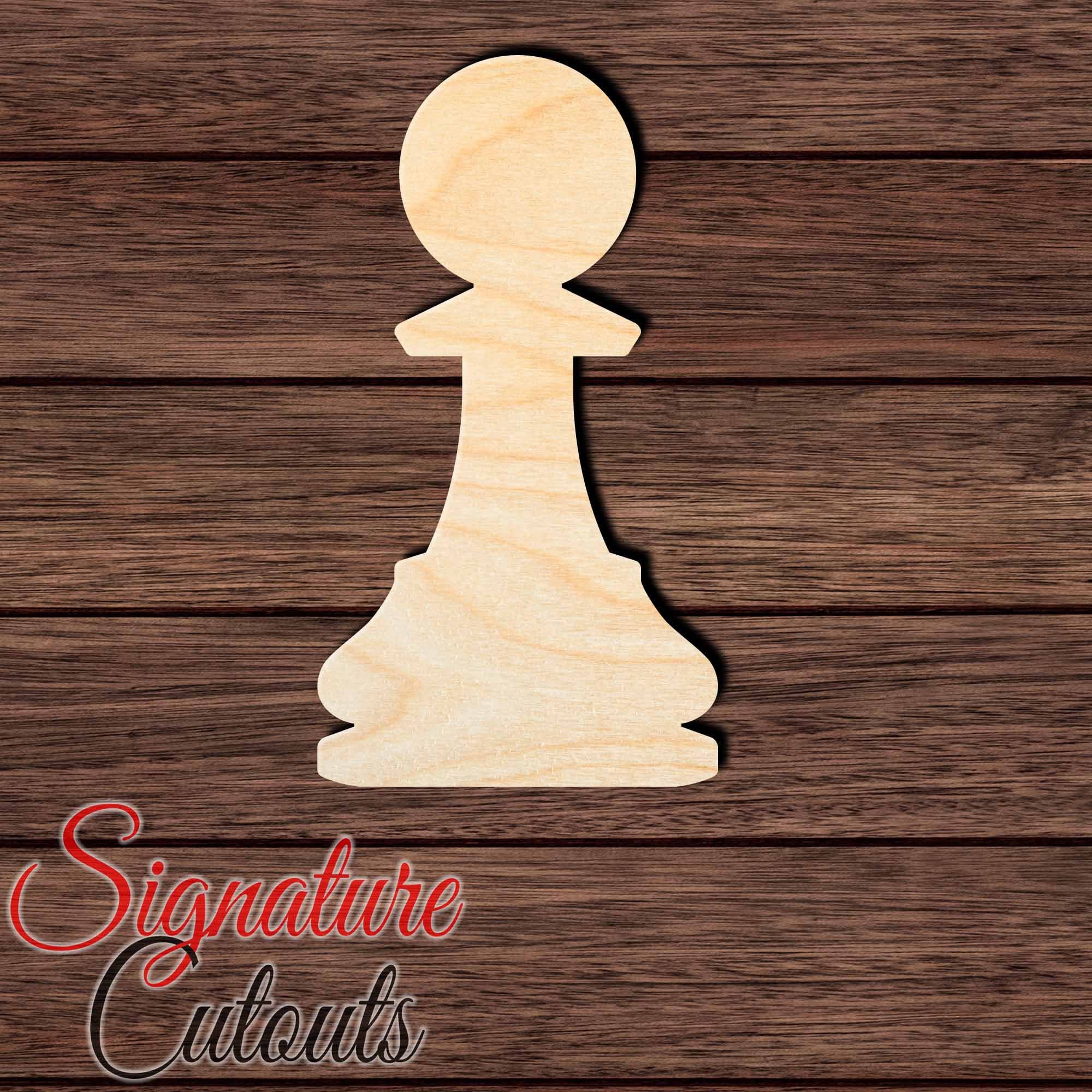Pawn Chess Piece Wooden Cutout for Crafting, Home & Room Décor, and ...