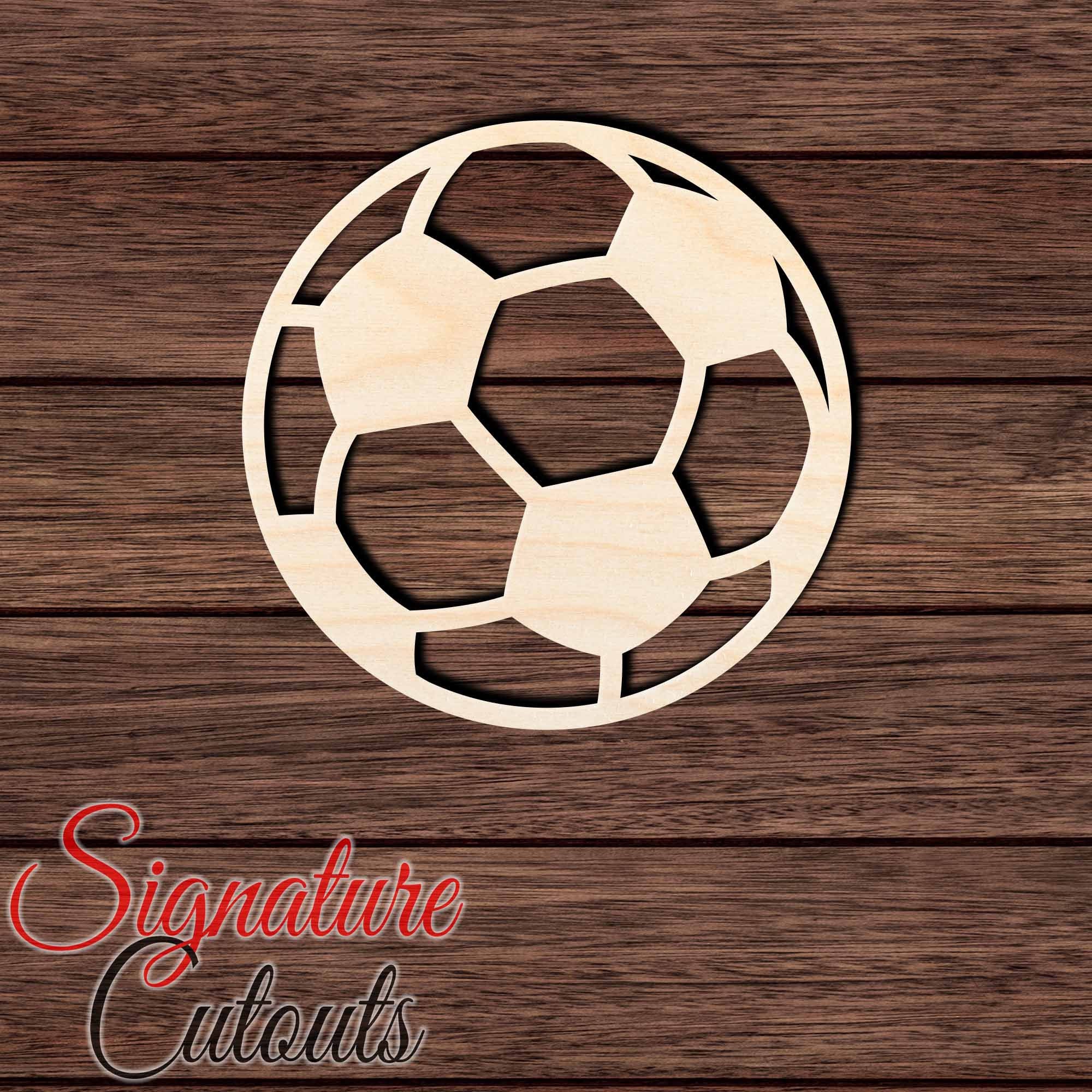 Soccer Ball 001 Wooden Shape Cutout for Crafting, Home & Room Décor ...