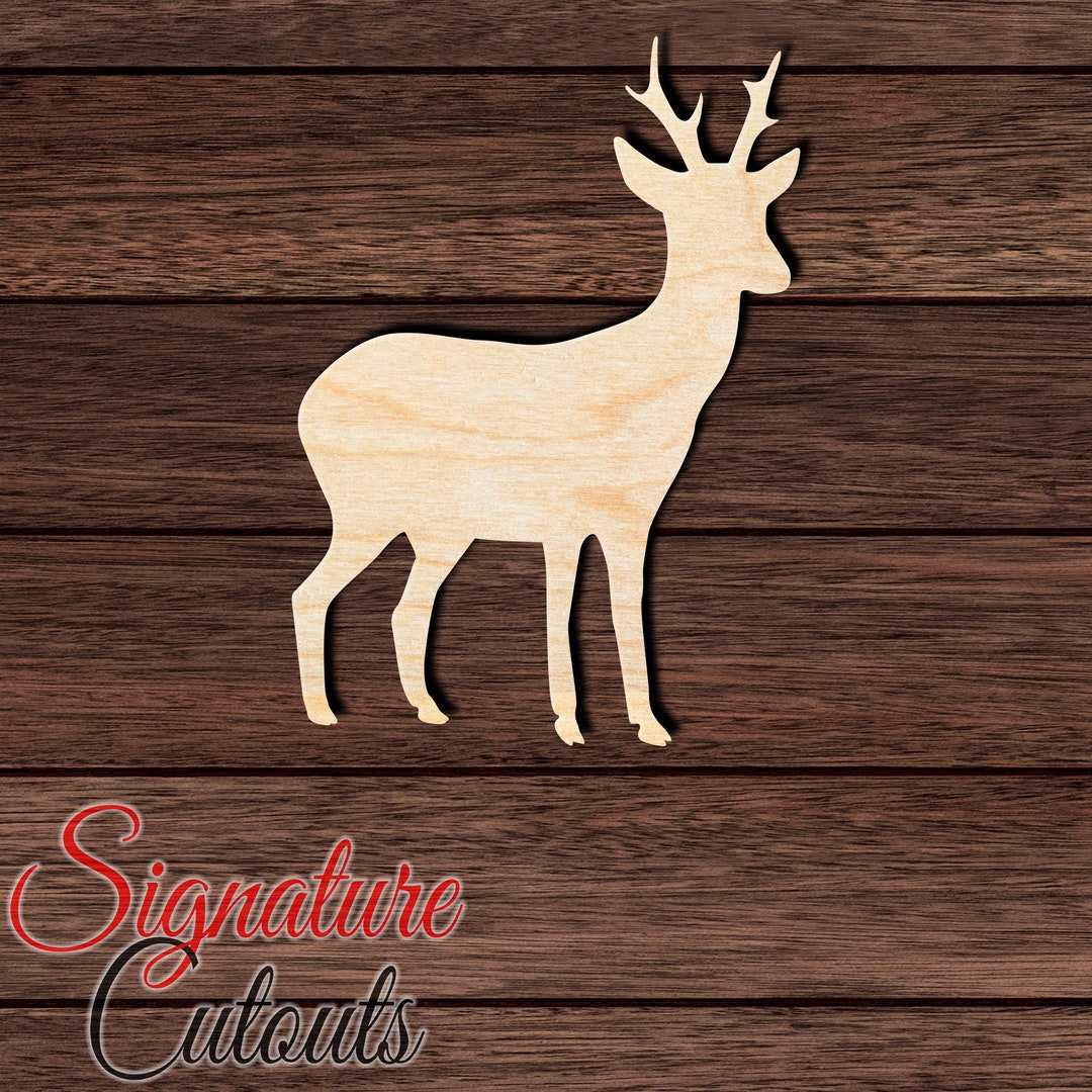 Deer 009 Wooden HQ Cutout for Crafting, Home & Room Décor, and Other ...
