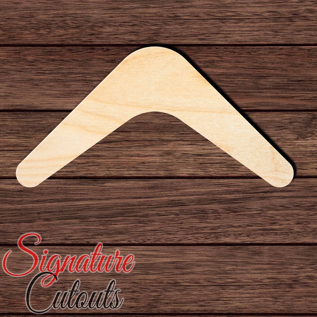 Boomerang 001 Wooden Shape Cutout for Crafting, Home & Room Décor, and ...