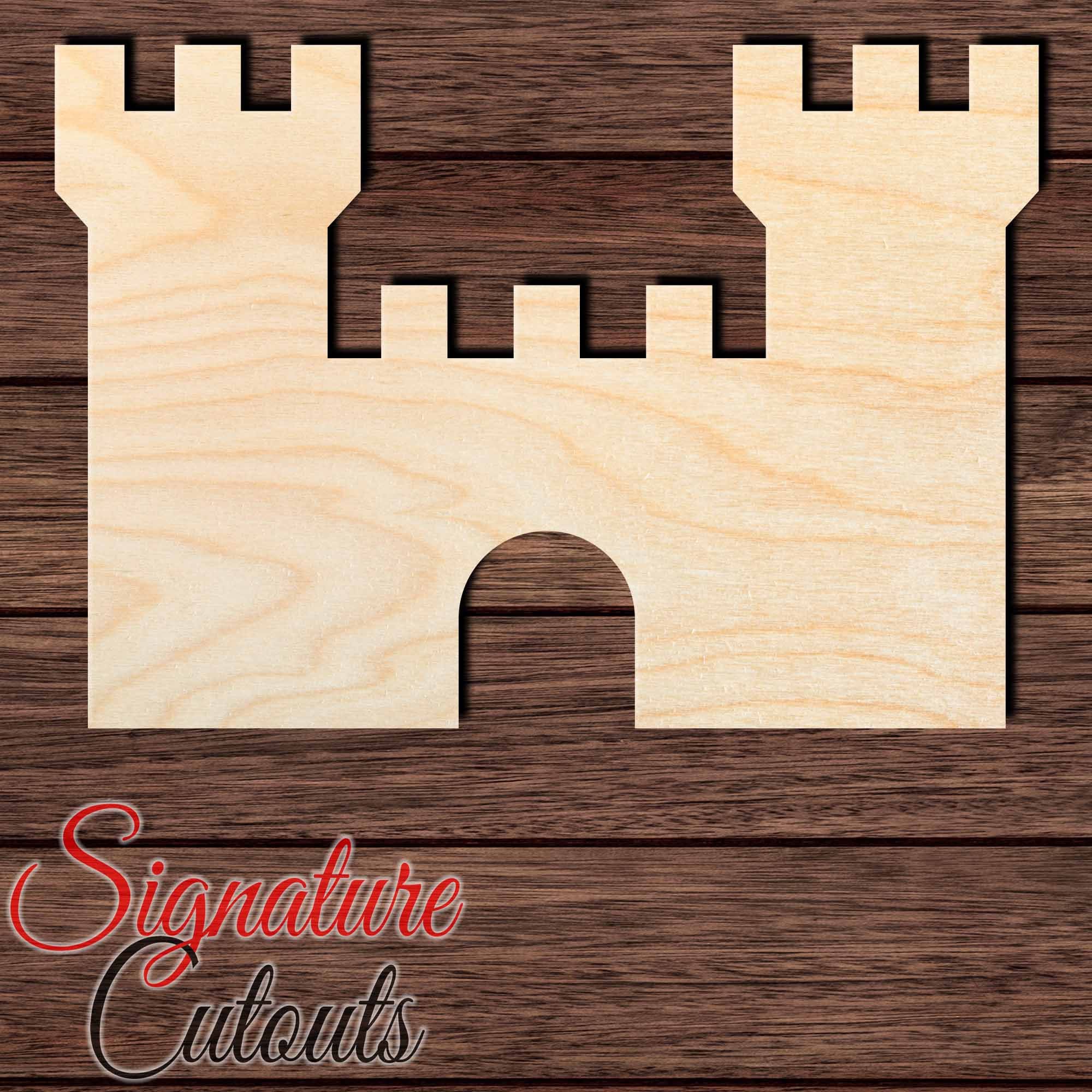 Castle 009 Wooden Shape Cutout for Crafting, Home & Room Décor, and ...