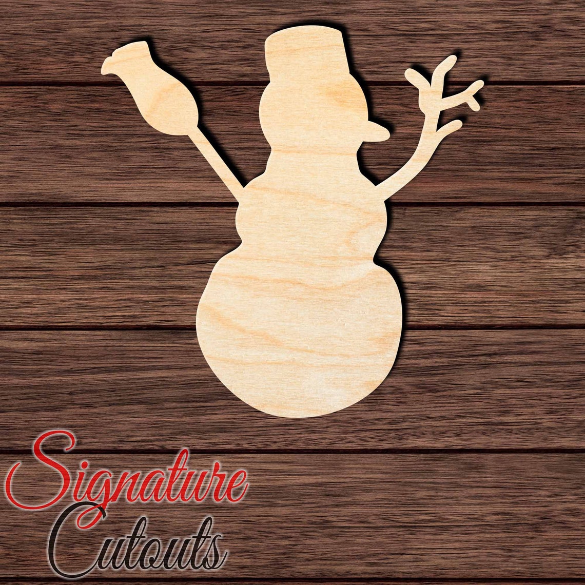 Snowman 004 Unfinished Wooden Cutout for Crafting, Home & Room Décor ...