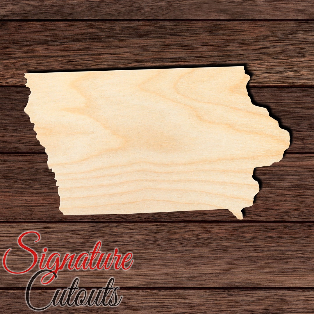 Iowa State Wooden Cutout for Crafting Home & Room Décor and - Etsy