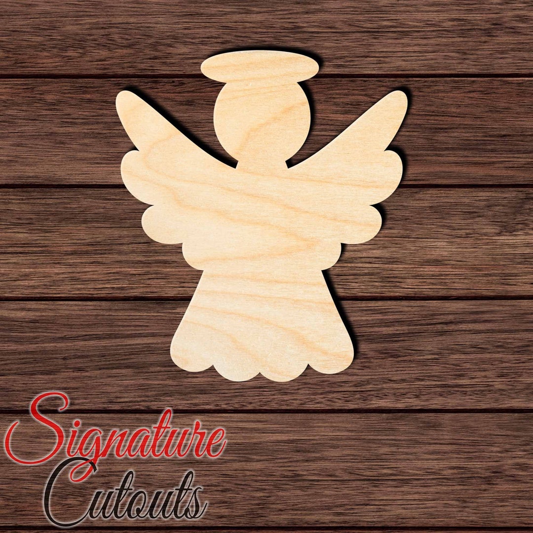 Angel 008 Shape Cutout in Wood for Crafting, Home & Room Décor, and ...