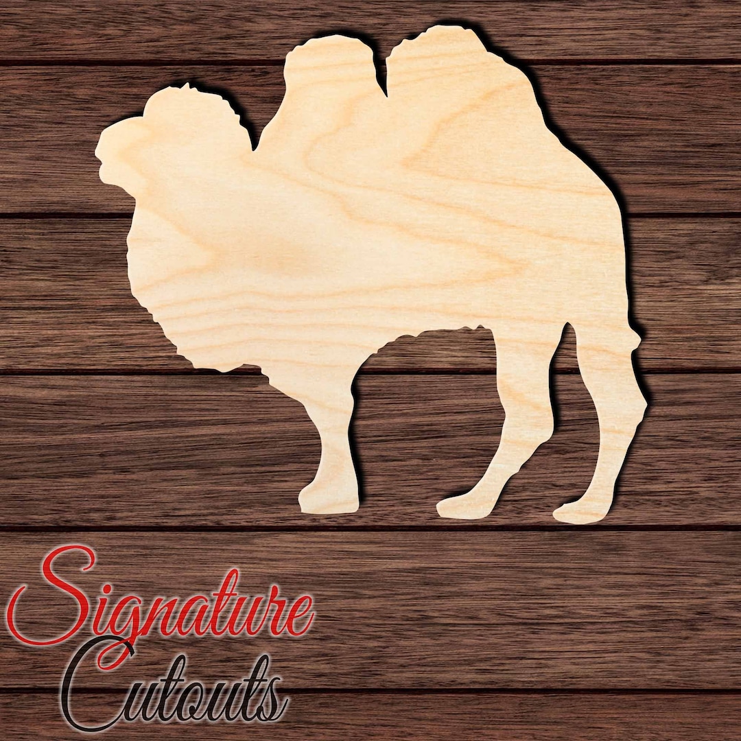 Camel 001 Wooden Shape Cutout for Crafting, Home & Room Décor, and ...